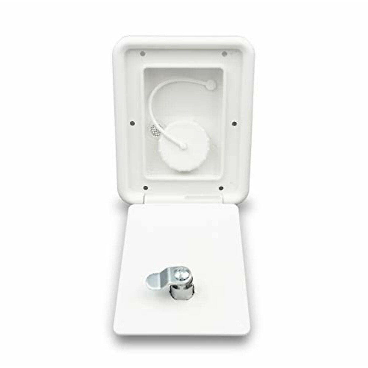 Thetford RV Camper Gravity Water Inlet Fill Hatch for 1 1/4 inch or 1 3/8 inch Connections Polar White PN 94249