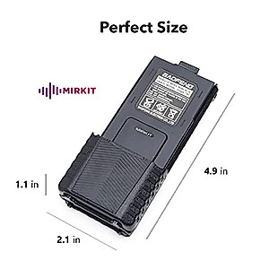 BAOFENG 2X Replacement Battery 7.4V 3800mAh for Walkie Talkies UV5 BF-F8HP UV-5R MK4 MK5 UV5Rush Plus UV-5RTP BF-F8+ Mirkit Edition
