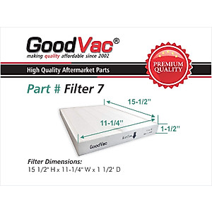 GoodVac Filter Sharp FP-A60UW FP-A80UW Air Purifier Replacement Filter and 2 Carbon Pre-Filters Replaces FZ-A60HFU FZ-A80HFU