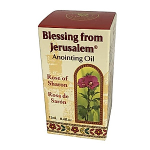 Rose of Sharon Jerusalem Anointing Oil 0.4 fl.oz(12ml)from the Land of the Bible