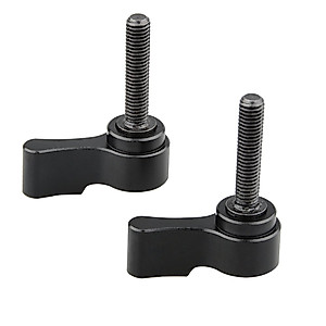 CAMVATE M5 Male Threading（22.5mm Long） Rotating Knob Adjustable Thumb Lever Screw (Black) - 1511