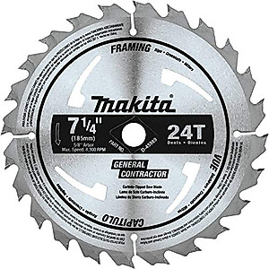 Makita D-45989-10 7-1/4" 24T Carbide-Tipped Circular Saw Blade, Framing/General Purpose, 10/pk