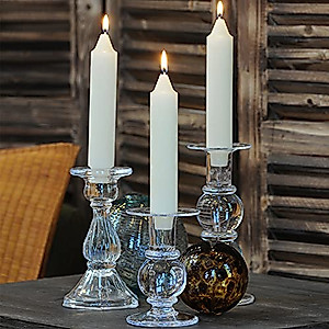 Root Candles Unscented Smooth Collenette 9-Inch Dinner Candles, Box of 4, White