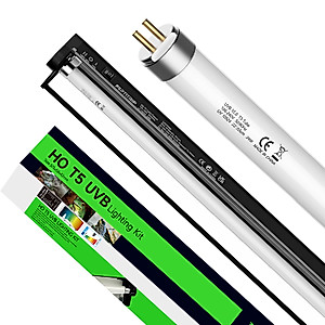 REPTITRIP T5 10.0 UVB Reptile Light with 24W Fixture, Adjustable Brightness, 23-Inch UVB Light for Reptiles, for Bearded Dragon Desert-Dwelling Reptiles