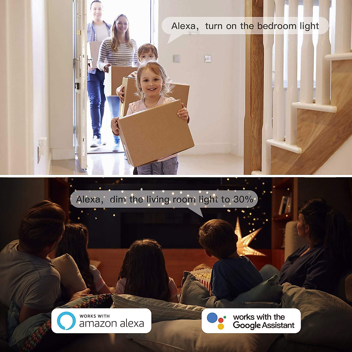 TREATLIFE Smart Dimmer Switch 4 Pack, Smart Light Switch Works with Alexa and Google Assistant, Neutral Wire Needed, 2.4Ghz Wi-Fi, Schedule, Remote Control, Single Pole, FCC Listed