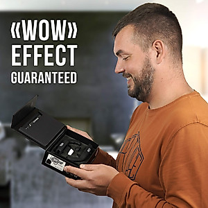 Cap Guns Bottle Opener - Shooter Opens The Cap & Fires It Over 16 Feet - Birthday Gift Idea - Gun Gifts For Funny Bottle Opener (Opener)