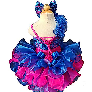 Jenniferwu G135RP Infant Toddler Baby Newborn Little Girl's Pageant Party Birthday Dress ROYALPINK Size 4T