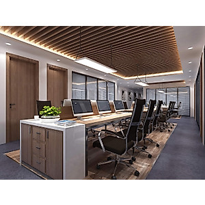 2xhome Set of 2 Black Modern High Back Tall Ribbed PU Leather Office Chair Swivel Tilt Adjustable Chair Designer Boss Executive Management Conference Room Work Task Computer