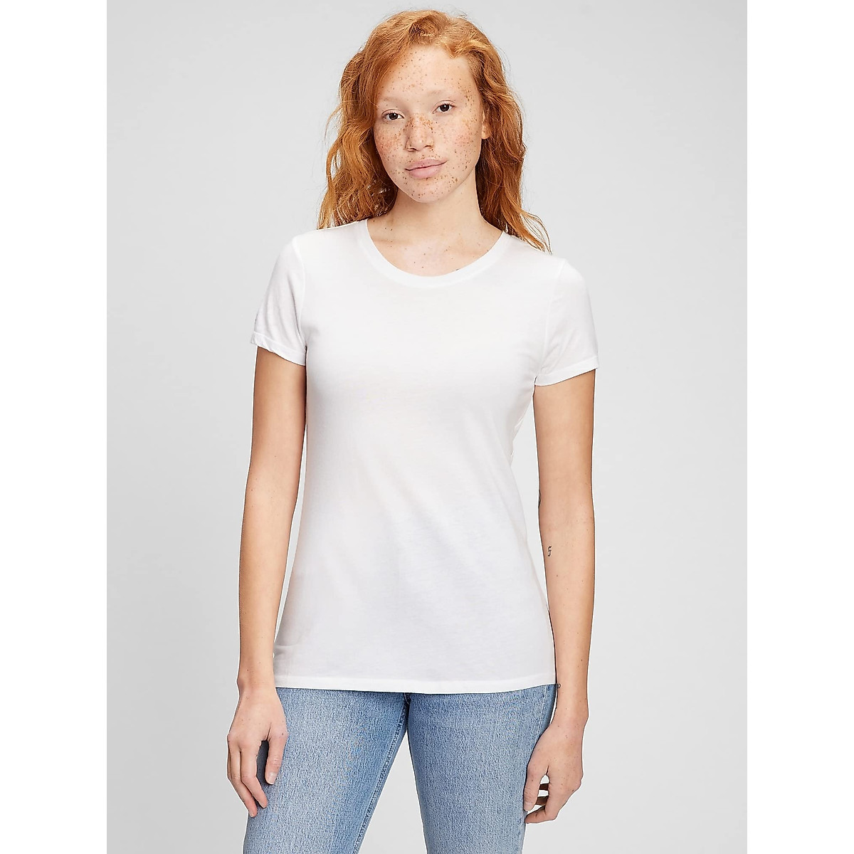 GAP Womens 2-Pack Crewneck Favorite Tee T-Shirt, True Black, Medium US