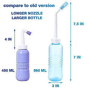 Bidet Bottle Portable Bidet Sprayer Large Bidet Bottle 560 ML