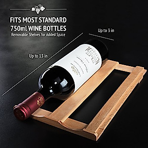 Ivation 8 Bottle Thermoelectric Wine Cooler/Chiller - Stainless Steel - Counter Top Red & White Wine Cellar w/Digital Temperature, Freestanding Refrigerator Smoked Glass Door Quiet Operation Fridge