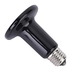 Fdit E27 Ceramic Heating Lamp Infrared Reptile Heat Lamp Bulb for Terrarium Aquarium Amphibian Snake Chickens Brooder Birds Pets 220V-240V(1#)