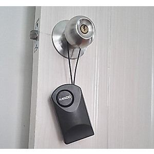 Portable Alarm Rescue Sound Generator Alarm Hand Touch Emergency Alarm Theft Scaring Door Handle Touch Alarming for Hotel Safety Guard and Home Door with Battery Included