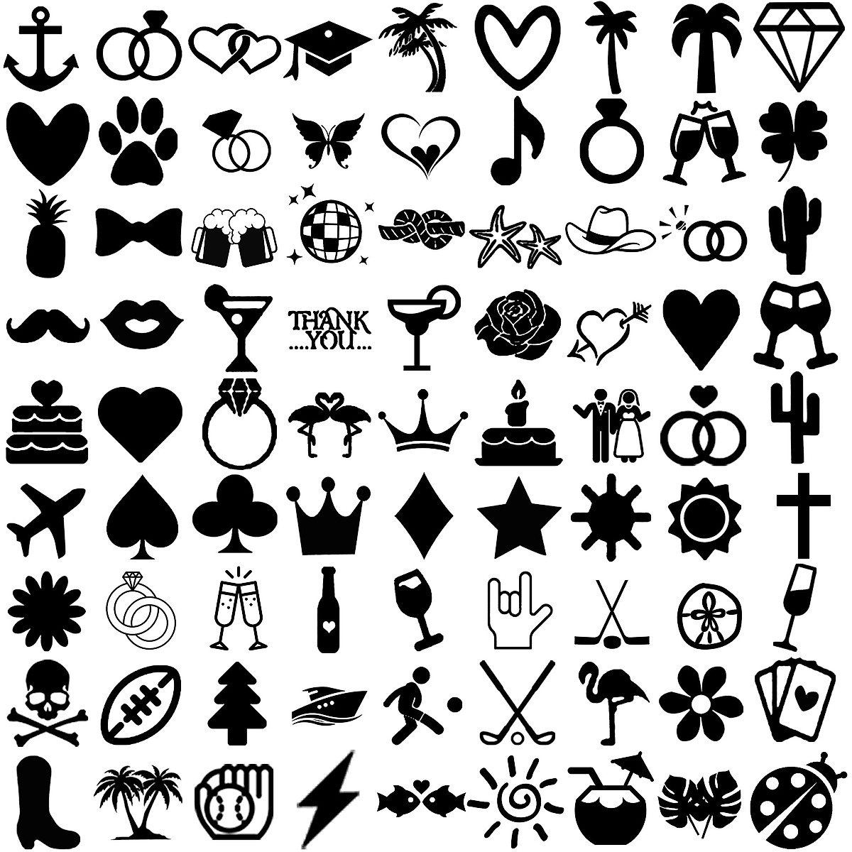 10PC Custom Sunglasses Personalized Bulk Party Favors Wedding Guests Logo School Music Show Birthday Bachelorette Bridesmaid Gifts Garden Graduate 2024 Prom Customizable Glasses (Black)