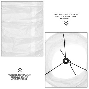 Totority Paper Floor Lamp Shades Japanese Style Standing Lampshade White for Living Room Floor Lamp Shade