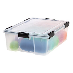 IRIS WEATHERTIGHT Storage Box, 2 Pack, Clear
