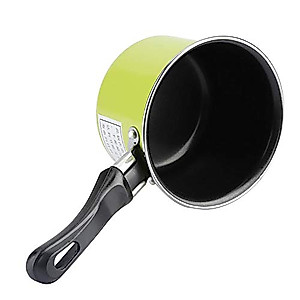 Non stick Stockpot Practical Convenient Soup Pot Saucepan Mini Colorful Milk Pot Saucepans (green)