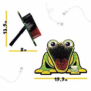 Franklin Sports Feed The Frog Kids Target Game - Fun Interactive Game for Indoor and Outdoor - Play with Friends and Family - Includes Frog Target, 3 Flies and 1 Bee