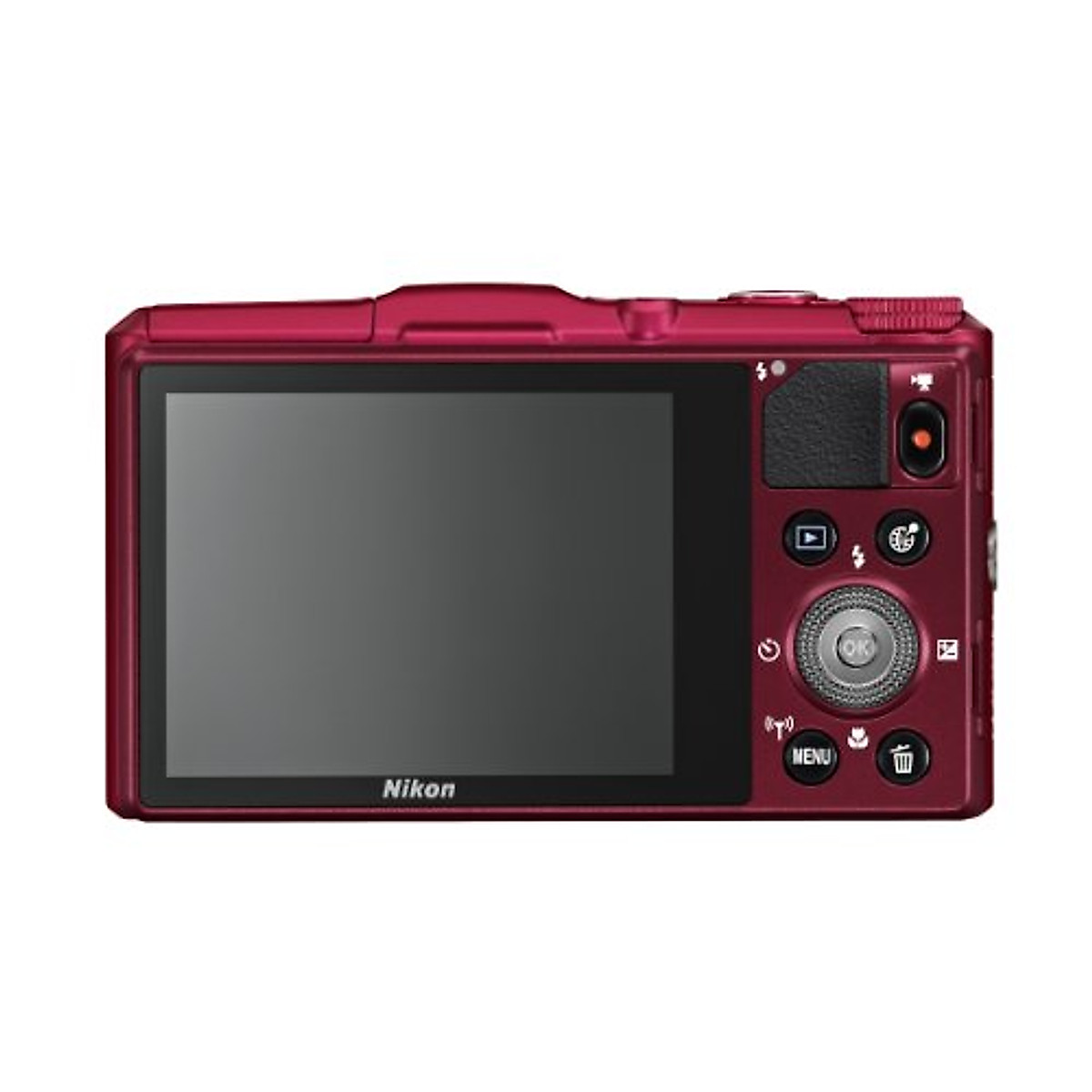 Nikon COOLPIX S9700 16.0 MP Wi-Fi Digital Camera with 30x Zoom NIKKOR Lens, GPS, and Full HD 1080p Video (Red)