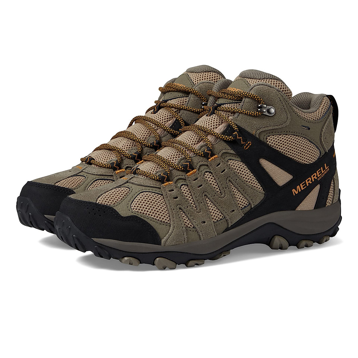 Merrell Accentor 3 Mid Wp - Shoes for Men - Leather and Textile Upper - Round Toe - High-top Design Pecan 9 W