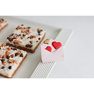 Nora Fleming Love Notes (Valentine Envelope) A297 - Hand-Painted Ceramic Valentine's Day Décor - Spring Minis for The Home and Office