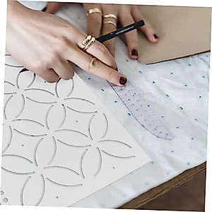 VILLCASE Quilting Stencils for DIY Clothing Multi-Function Sewing Embroidery Template Ruler Sewing Gauge