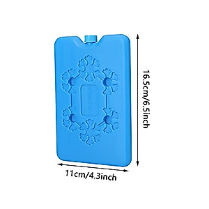 6 Pack Blue Ice Packs for Lunch Box ，Original Cool Pack， Slim & Long-Lasting Ice Pack for your Lunch or Cooler Bag