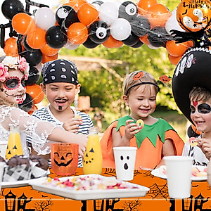 Halloween Birthday Party Decorations, Halloween Decorations Indoor/Outdoor for Kids, Halloween Party Decorations with Halloween Birthday Banner Backdrop Halloween Balloons Arch Kit