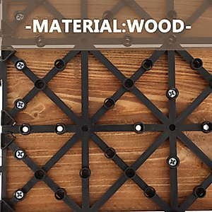 Home Decor Self-Assemble Interlocking Floor Interlocking Deck Tile Patio Deck Tile Interlocking Floor for Home Interlocking Flooring Tiles Interlocking Tile Outdoor Wooden Rugs