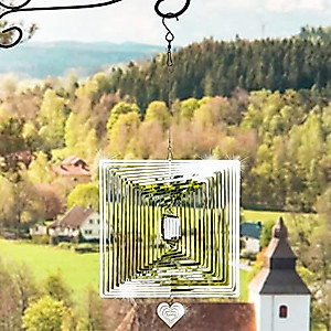 XLDLQU 5 Pack Black Swivel Hooks, 360° Stainless Steel S Hook Clips with 12.5 inch Extended Wirerope for Hanging Wind Spinners, Wind Chimes, Bird Feeder, Crystal Twisters (5 Pack)