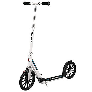Razor A6 Kick Scooter for Kids Ages 8+ - Extra-Tall Handlebars & Longer Deck, 10" Urethane Wheels, Anti-Rattle Technology, For Riders Up to 220 lbs