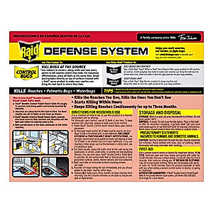 Raid Double Control Small Roach Baits, Child Resistant, For Indoor Use, Kills Roaches for 3 Months, 12 Count