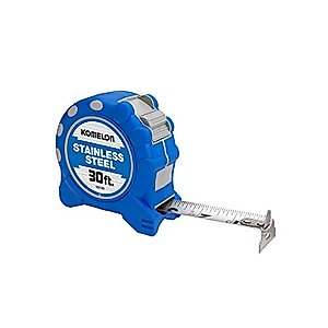 Stainless Steel Tape Measure, 1 Inx30 ft