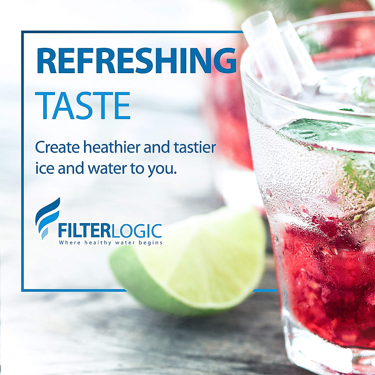 Filterlogic 3US-PF01 Under Sink Water Filter, NSF/ANSI 42 Certified Replacement for Advanced 3US-PF01, 3US-MAX-F01H, 3US-PF01H, Delta RP78702, Manitowoc K-00337, K-00338 (Pack of 2)