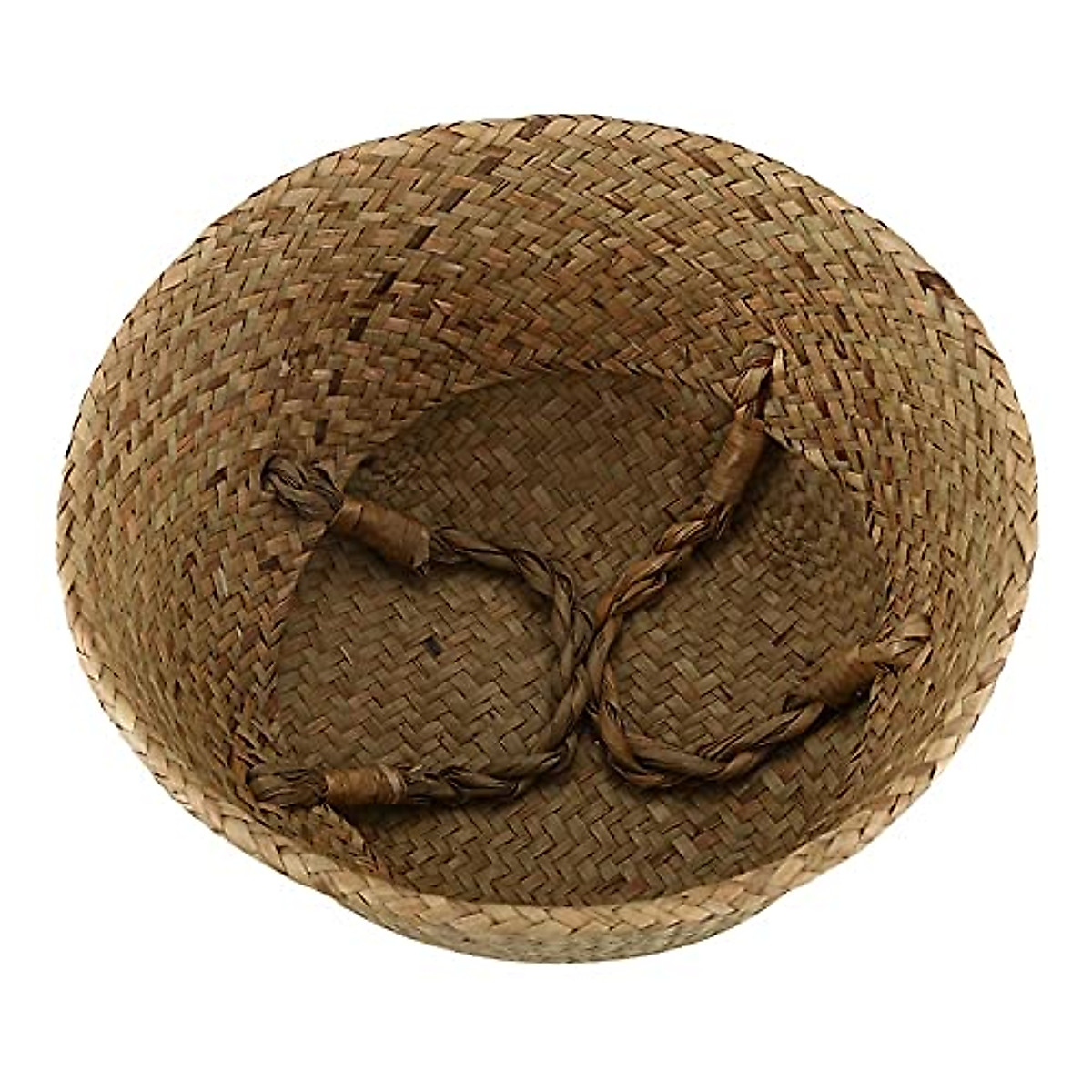 UXZDX Wicker Woven Basket Rattan Foldable Hanging Flower Pot, Woven Dirty Clothes Basket, Storage Basket, Home Decoration