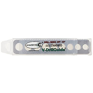 Big Gator Tools V-Drill Guide, Standard Sizes 3/8" to 1/2"