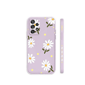 Sunswim for Galaxy Note 20 Ultra Case Cute Daisy Pattern Full Camera Lens Protection Shockproof TPU Bumper Liquid Silicone Protective Cover Phone Cases for Samsung Galaxy Note 20 Ultra 5G 6.9"-Black