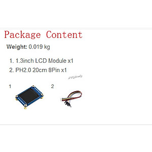 for Raspberry Pi Jetson Nano STM32 1.3 inch LCD Display Module 240x240 HD Resolution IPS Screen SPI Interface @XYGStudy