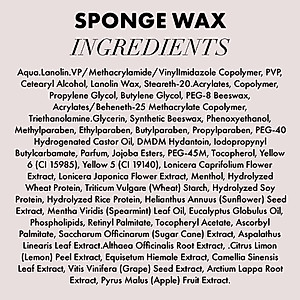 Hanz de Fuko Sponge-Wax – Premium Men’s Hair Styling Wax with Medium Hold & Semi-Matte Finish – 2oz