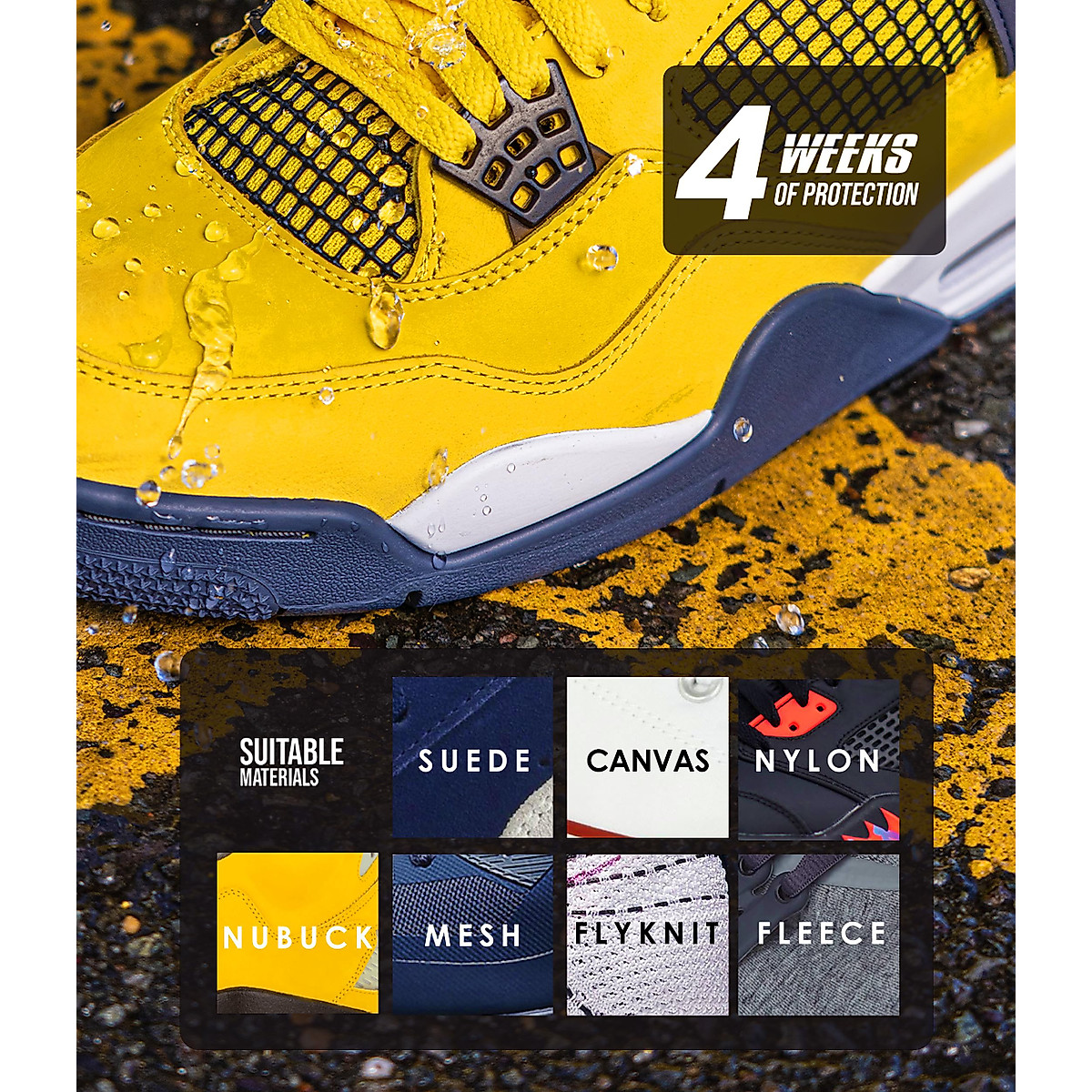 Crep Protect Shoe Protector Spray - Rain & Stain Waterproof Nano Protection for Sneaker, Leather, Nubuck, Suede & Canvas