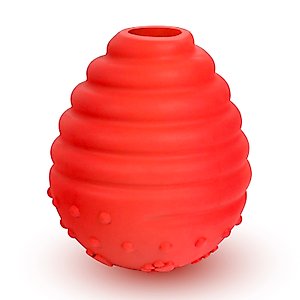 SCHITEC Treat Dispensing Dog Toy, Interactive Puzzle Slow Feeder Ball for Mental Stimulation, Rubber Enrichment Chew Toys for Small Medium Large Dogs