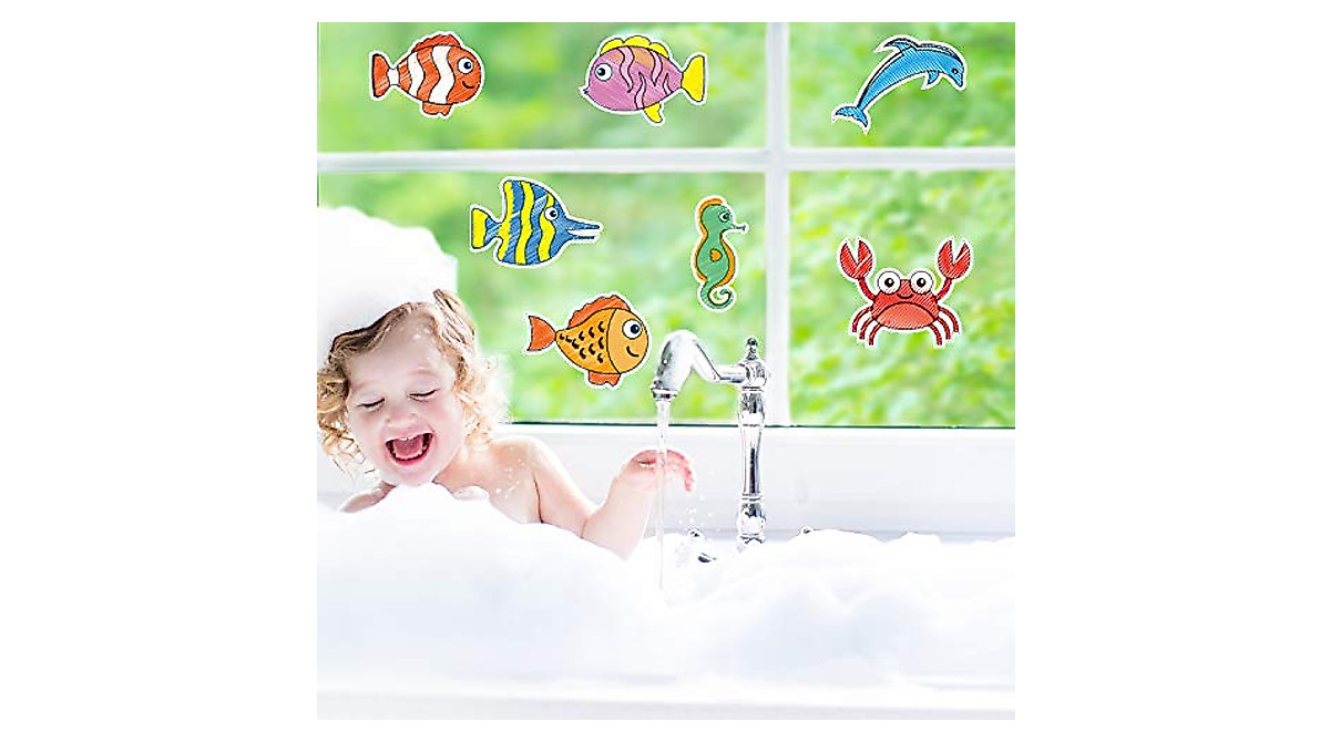 Colorful 63-Piece Sea Animal Cutouts for Classroom Decor