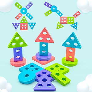 POLKRANE Busy Board with LED Light,Montessori Toys with Toggle Switch,Travel Toys and Wooden Toy for Educational Toddler Activities for 1 2 3 4 Year Old Boys & Girls (Polkrane Pad)