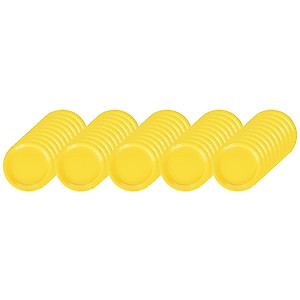 Amscan Big Party Pack Paper Luncheon Plates 7-Inch, 100/Pkg, Sunshine Yellow