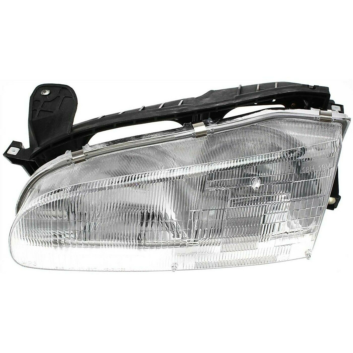 ZONEEAKO 2pcs Headlight Halogen Bulb Left Right Side Clear Lens Headlamp with Bulb for Geo for Prizm Base/LSI 93-97 (2) Headlights 94852389 10818620