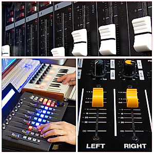 uxcell 24mmx11mmx10mm Console Mixer Slider Fader Knobs Replacement for Potentiometer Gray Knob Black Mark 20pcs (Fit Hole 4 x 0.9mm)