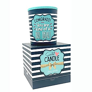 Congratulations Candle Gifts - Scented Candles for Women - Relaxing Candle Gift - Friendship Candle, Coworker, Best Friend, Promotion, Graduation Gift - Stress Relief Candle for Her