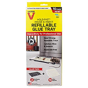 Victor M775 Hold-Fast Refillable Mouse Glue Trap, White