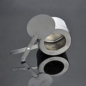 Homoyoyo 2pcs Fuel Holders for Chafing Dishes Stainless Steel Chafing Dish Canned Heat Holder Food Warming Trays Stainless Steel Fuel Holder with Wick Fuel Miniature Kit Kitchenware Heating