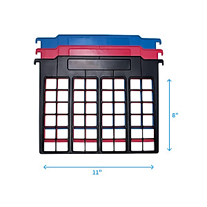 Advantus File and Folder Dividers, 3-Count, Red/Blue/Black (50912)